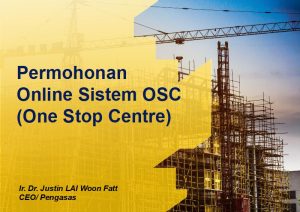 Permohonan Online Sistem OSC (One Stop Centre) - Jurutera Perunding ...