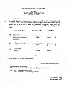 Contractor's Qualification to Sign Form G for Certificate of Completion ...